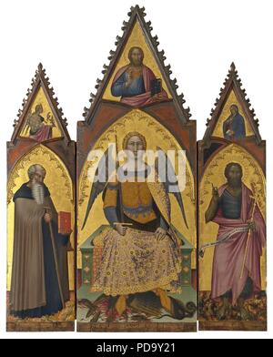 The 'Triptych of St. Michael' by Angelo Puccinelli, created between ...