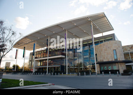 DAVIS CALIFORNIA, NOVEMBER 23 2016, Looking down the street looking ...