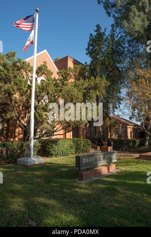 DAVIS CALIFORNIA, NOVEMBER 22 2016, Bulletin board and sign pointing to ...