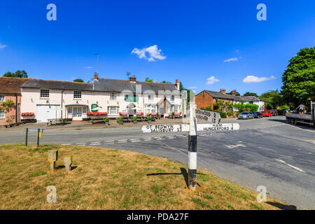 The Plough, a Wadworth pub in Shalbourne, a rural village in Wiltshire ...