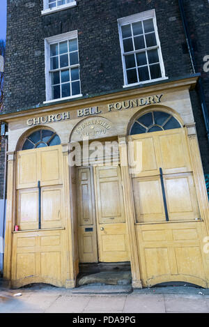 Casting of church bells at Whitechapel Bell Foundry London England UK ...