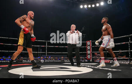 04-08-2018, Ice Arena Wales, Cardiff, UK. JOE CORDINA (White Shorts ...