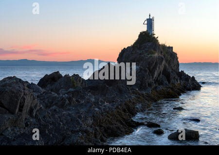 Canada with sunsets, waterfalls, night, stars, and lighthouse Stock ...