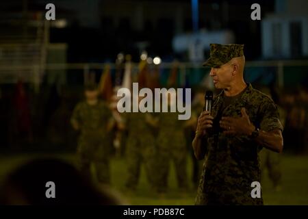 Lt. Gen. Eric M. Smith stands with his wife Patrisha Smith after his ...