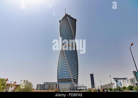 Twisty Tower building in Riyadh, Saudi Arabia Stock Photo - Alamy