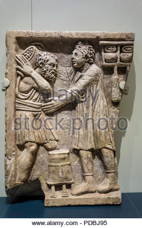 Ancient Roman Sculpture on Display in Louvre Museum, Paris, France ...