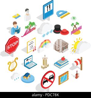 Disposition icons set, isometric style Stock Vector Image & Art - Alamy