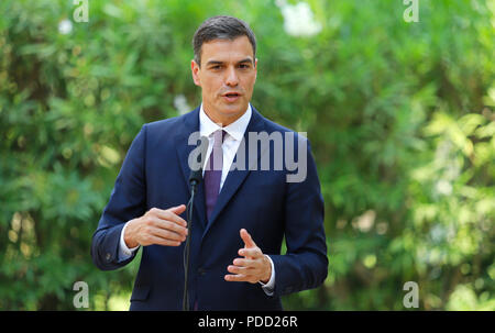 The Prime Minister, Pedro Sanchez during the official opening of the ...