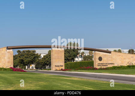 Goleta, California, USA - August 7, 2018: Right part of Monumental ...