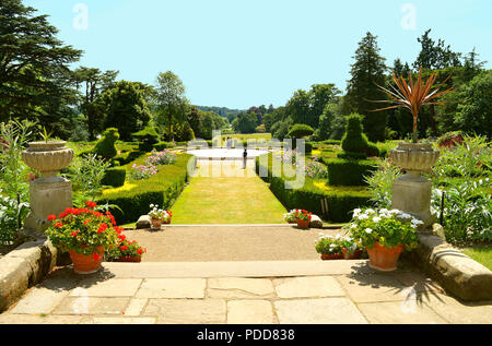 The historical medieval Warwick Castle conservatory in Warwickshire ...