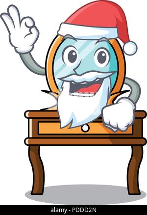Santa with candy dressing table mascot cartoon Stock Vector Image & Art ...