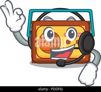Singing radio mascot cartoon style Stock Vector Image & Art - Alamy