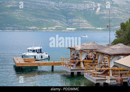 BOWA restaurant on the island of Sipan, Elafiti Islands, near Dubrovnik ...