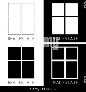 A house estate design logo with different colors Stock Vector Image ...
