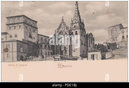 100 Chiesa Messina San Gregorio 1870 Detail3 Stock Photo - Alamy