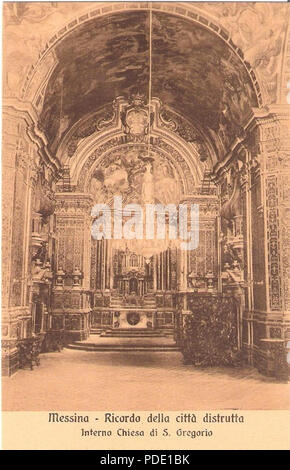 100 Chiesa Messina San Gregorio 1870 Detail3 Stock Photo - Alamy
