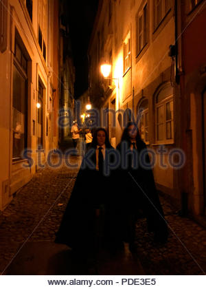 University of Coimbra students with traditional academic attire Stock ...