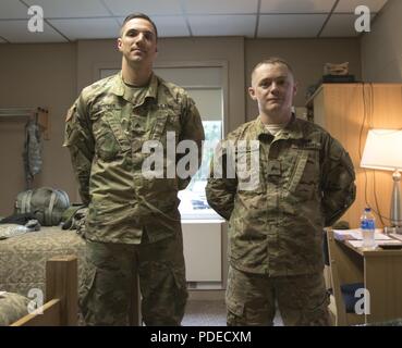 U.S. Soldiers pose after completing the Danish Contingent March, DANCON ...