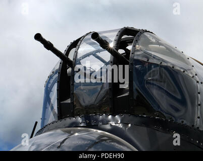 Lancaster bomber machine gun turret at the Israeli Air Force Museum at ...