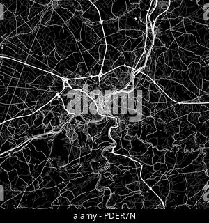 Street roads map of LIÈGE, BELGIUM Stock Vector Image & Art - Alamy