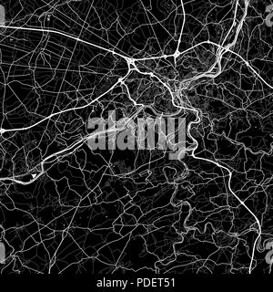 Street roads map of SERAING, BELGIUM Stock Vector Image & Art - Alamy