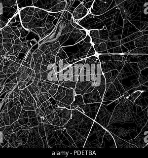 Street roads map of the SAINT-LAMBERT-LA-POTHERIE COMMUNE, ANGERS Stock ...
