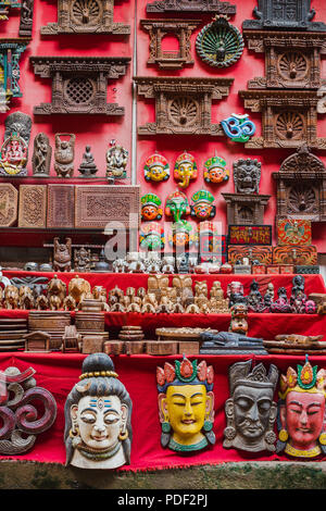Traditional Handmade nepalese wooden masks and sculptures for sale in ...