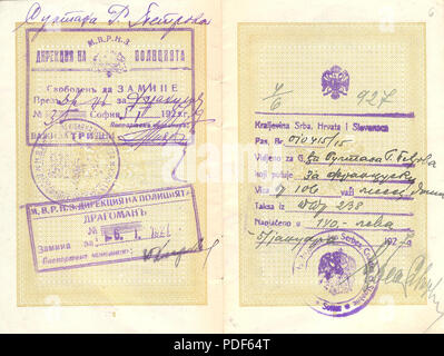 36 BASA-128K-1-2-4-5-Sultana Racho Petrova Passport Stock Photo - Alamy
