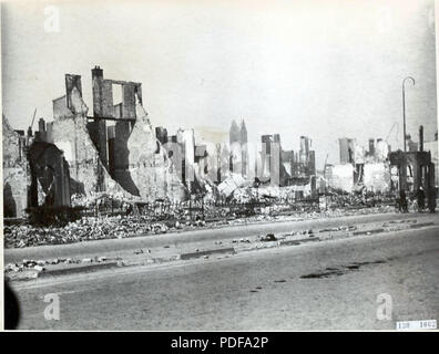 The October 1945 bombing of Bezuidenhout in The Hague is shown ...
