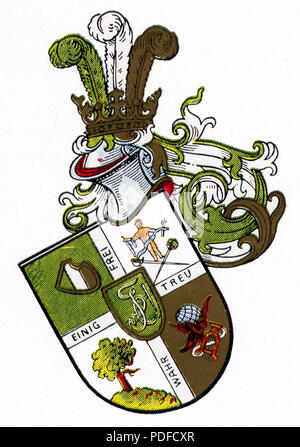 Corps Suevia Prag (Wappen Stock Photo - Alamy