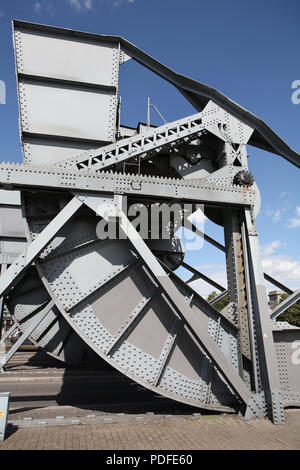 Rolling lift (bascule) bridge between East Float & West Float on the ...