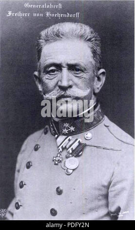 Field Marshal Conrad von Hötzendorf, captured in Trient during World ...