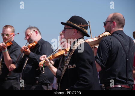 Whip the Cat Rapper and Clog, Women's English Dance Team, Performing a ...