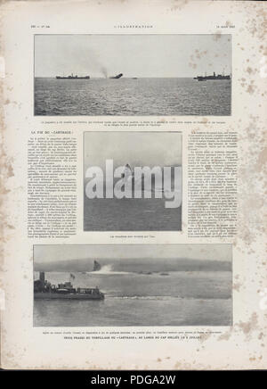 A French newspaper page dated August 14, 1915, presenting wartime ...