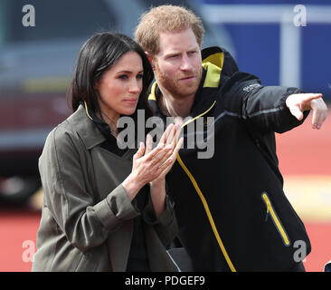 Prince Harry with Jayne Kavanagh, Invictus Games UK Team Chef de ...