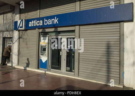 ATM's in Athens Greece Stock Photo - Alamy