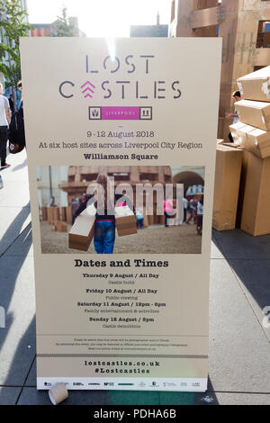 Liverpool's lost castles being built entirely from cardboard boxes ...