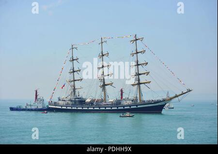 Qingdao, Qingdao, China. 10th Aug, 2018. Qingdao, CHINA-The Russian ...