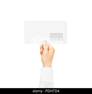 Courier with letter close-up Stock Photo - Alamy