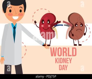 Kidneys with man line icon. Human organ for filtering blood symbol ...