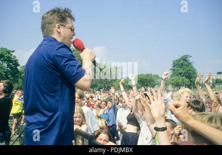 Mark Goodier BBC Radio 1 One Roadshow Paignton Devon 18 August 1996 ...