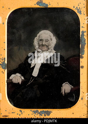 This portrait of Mary Hyde, wife of Simeon Lord, a notable figure in ...