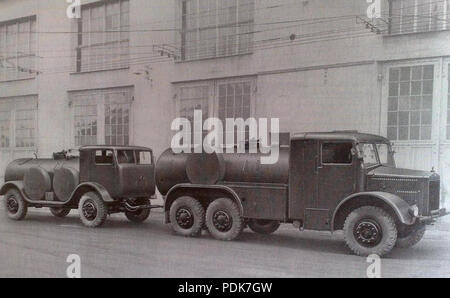 Tatra T85 tanker and T110 trailer Stock Photo - Alamy