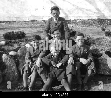 A historical photograph of the Lebeck Group in 1942. The group is ...