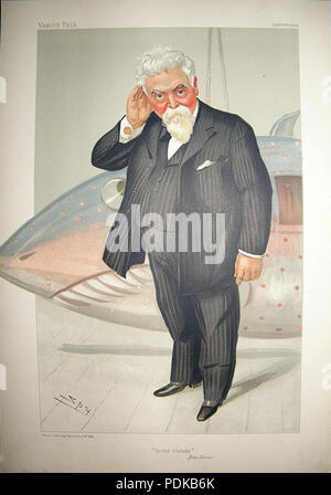 Sir Hiram Maxim, inventor of the automatic gun Stock Photo - Alamy