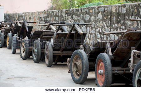 traditional indian ox cart transport in a village near mysore Stock ...