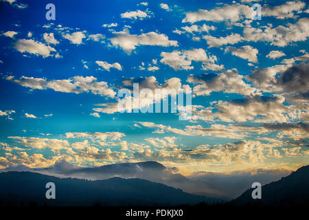 Interesting cloud patterns over Wetherlam, Lake District, UK Stock ...