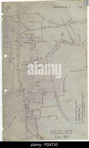 Battle of Messines Intelligence map of Messines village Stock Photo - Alamy