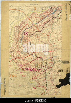 Battle of Messines - Map Stock Photo - Alamy