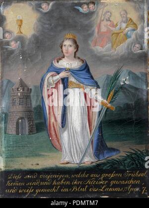 Anonym 18 Jh Hl Barbara Stock Photo - Alamy